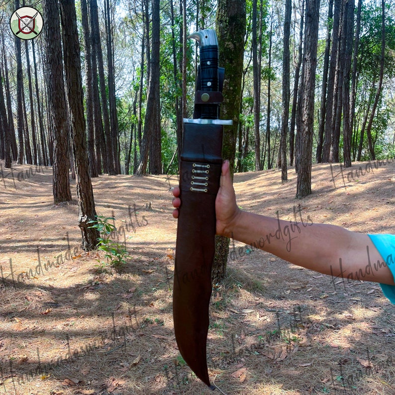 21-inch Blade Jungle Sword Hand-forged & Heat Treated Fully Functional ...