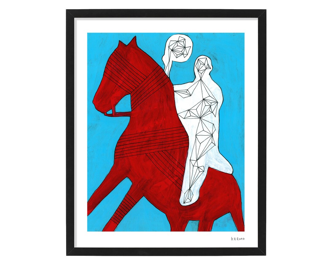 Keemo Signed Wall Fine Art Print | Horse 2012 | Frame Optional | Modern ...
