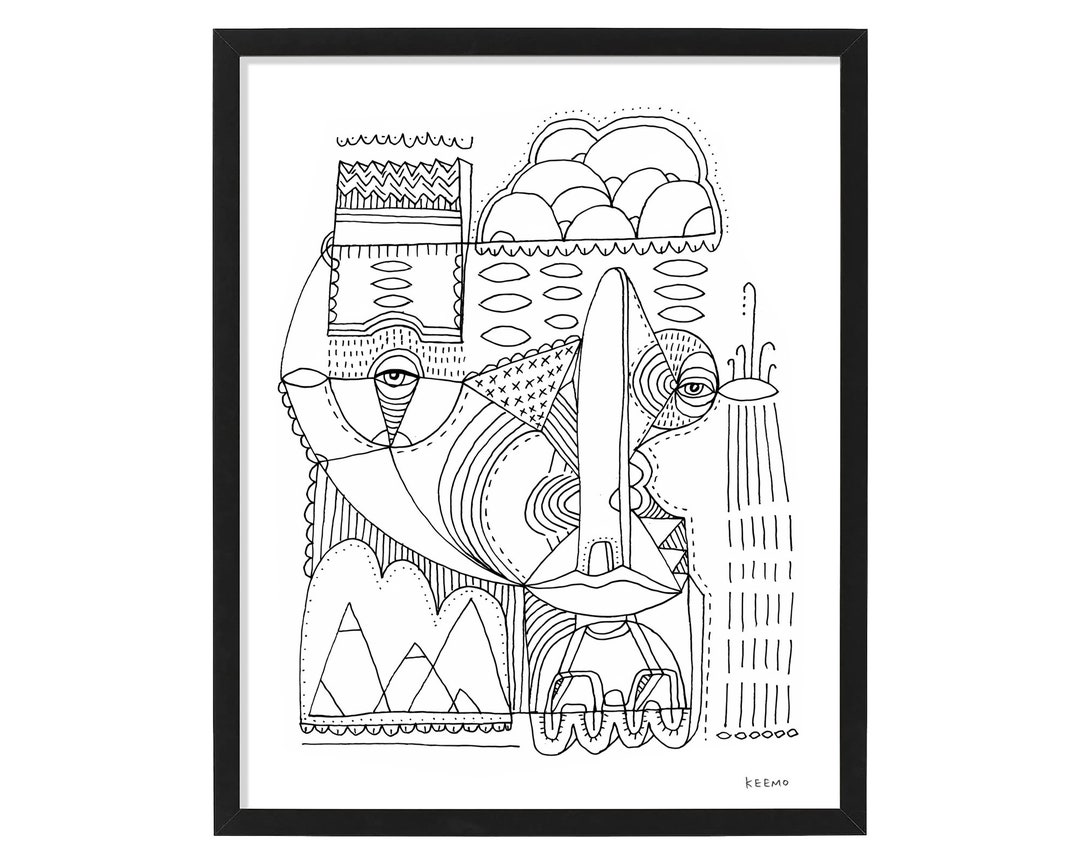 Keemo Signed Wall Fine Art Print | Clouds | Frame Optional | Modern ...