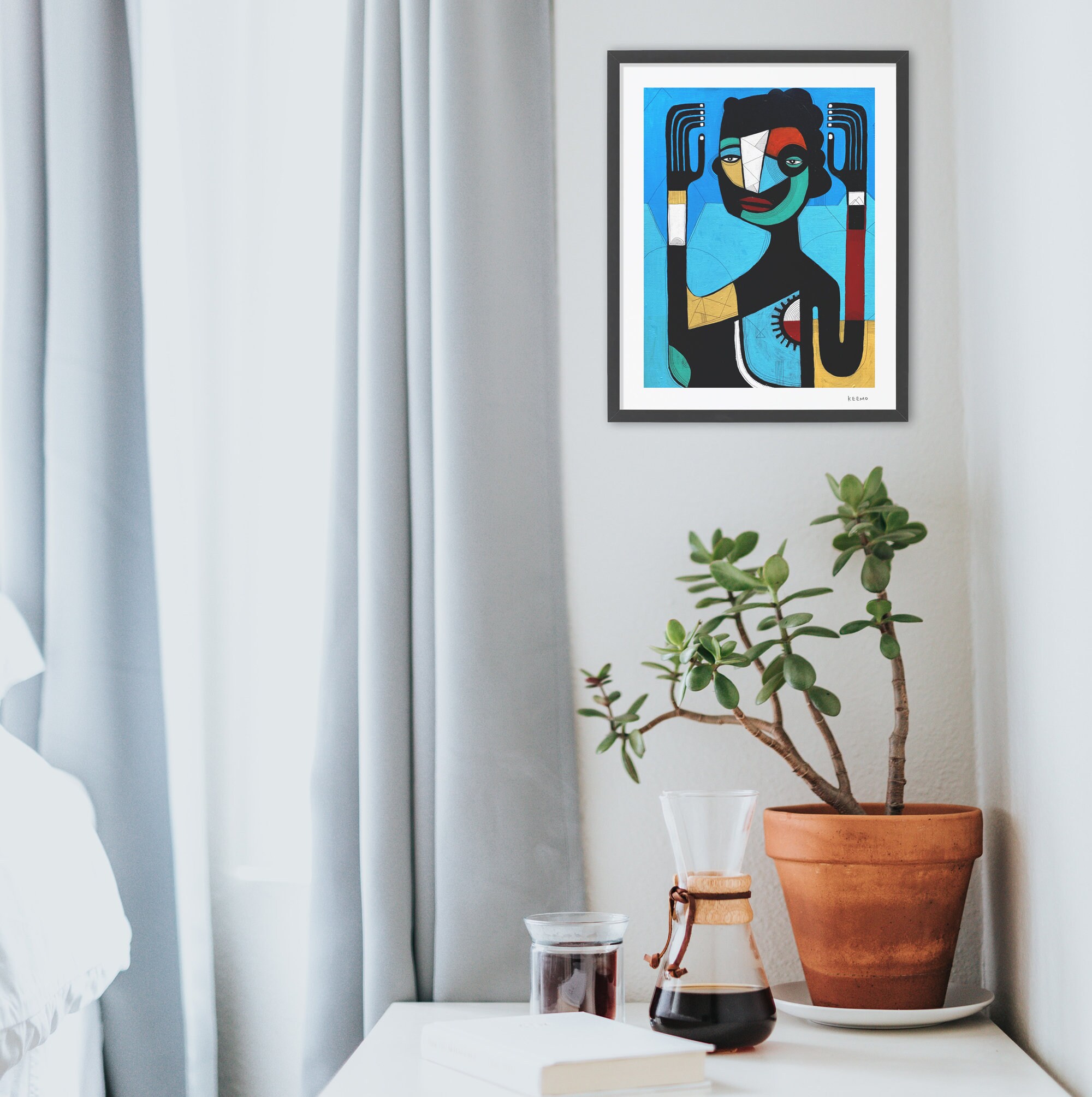 Keemo Signed Wall Fine Art Print | Hands up | Frame Optional | Modern ...