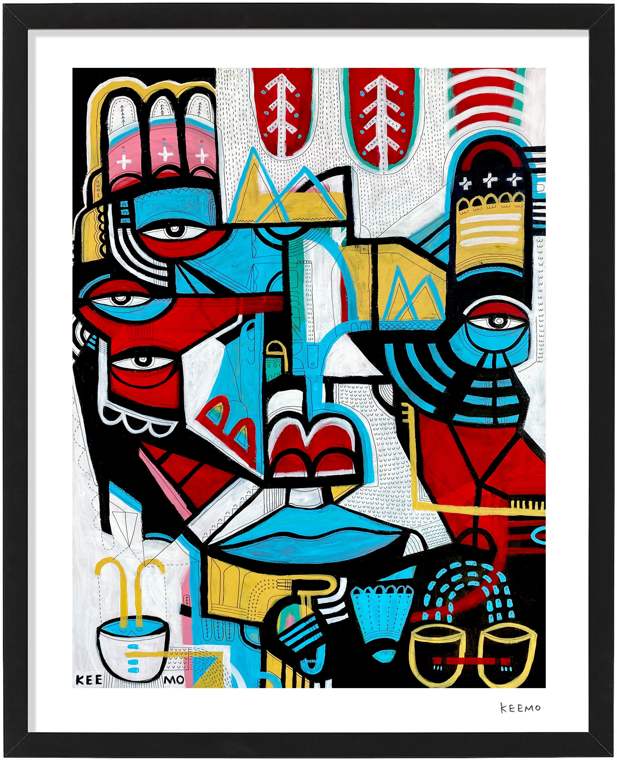 Keemo Signed Wall Fine Art Print Water of Life Frame Optional Modern ...