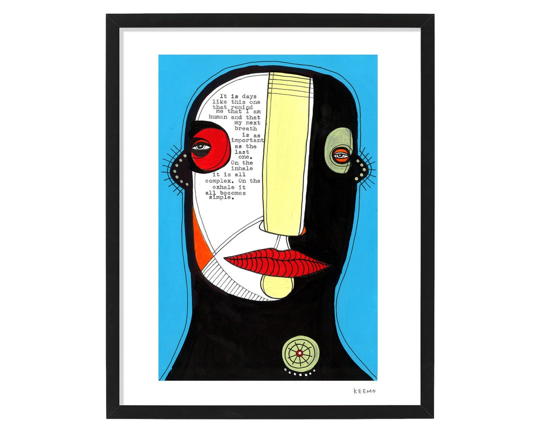 Keemo Signed Wall Fine Art Print | Typewriter Art 2012 | Frame Optional ...