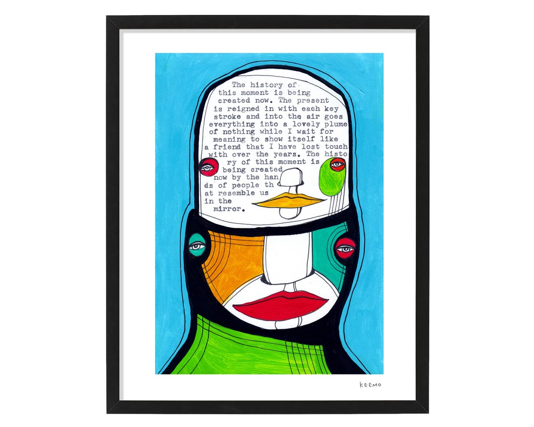 Keemo Signed Wall Fine Art Print | Typewriter Art 2012 | Frame Optional ...