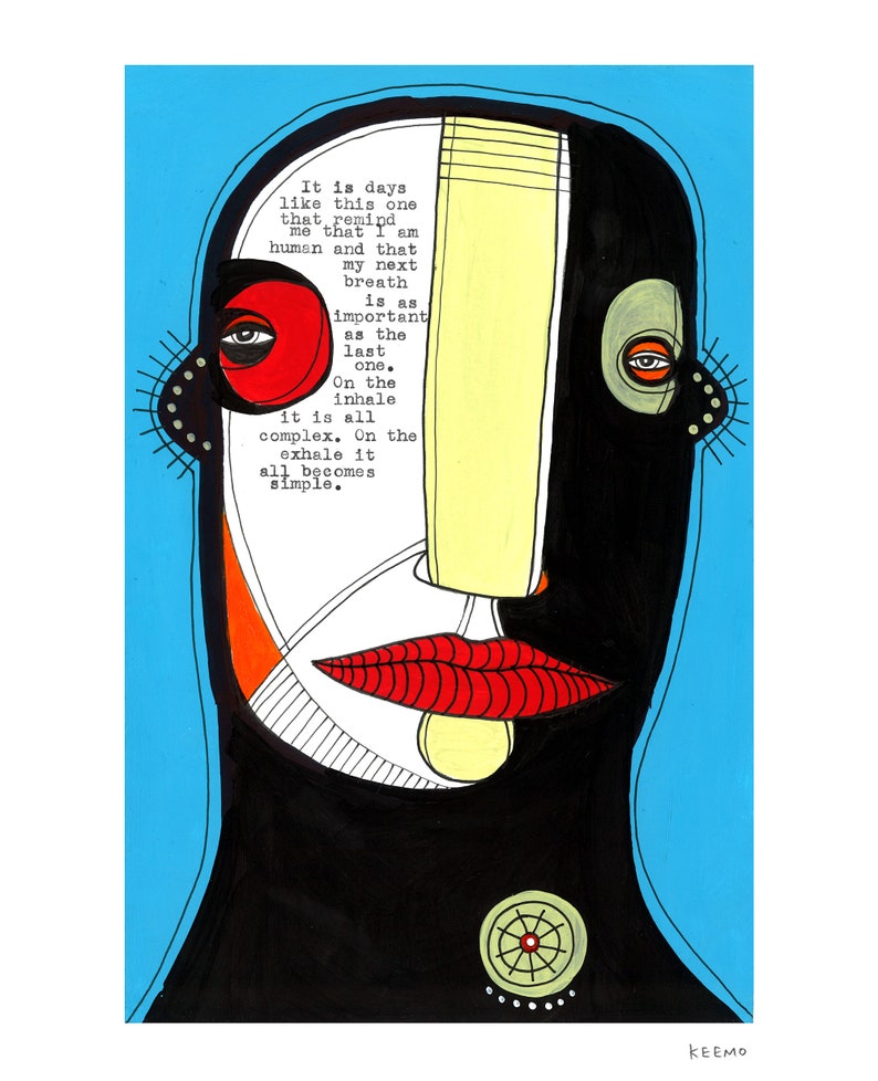 Keemo Signed Wall Fine Art Print | Typewriter Art 2012 | Frame Optional ...