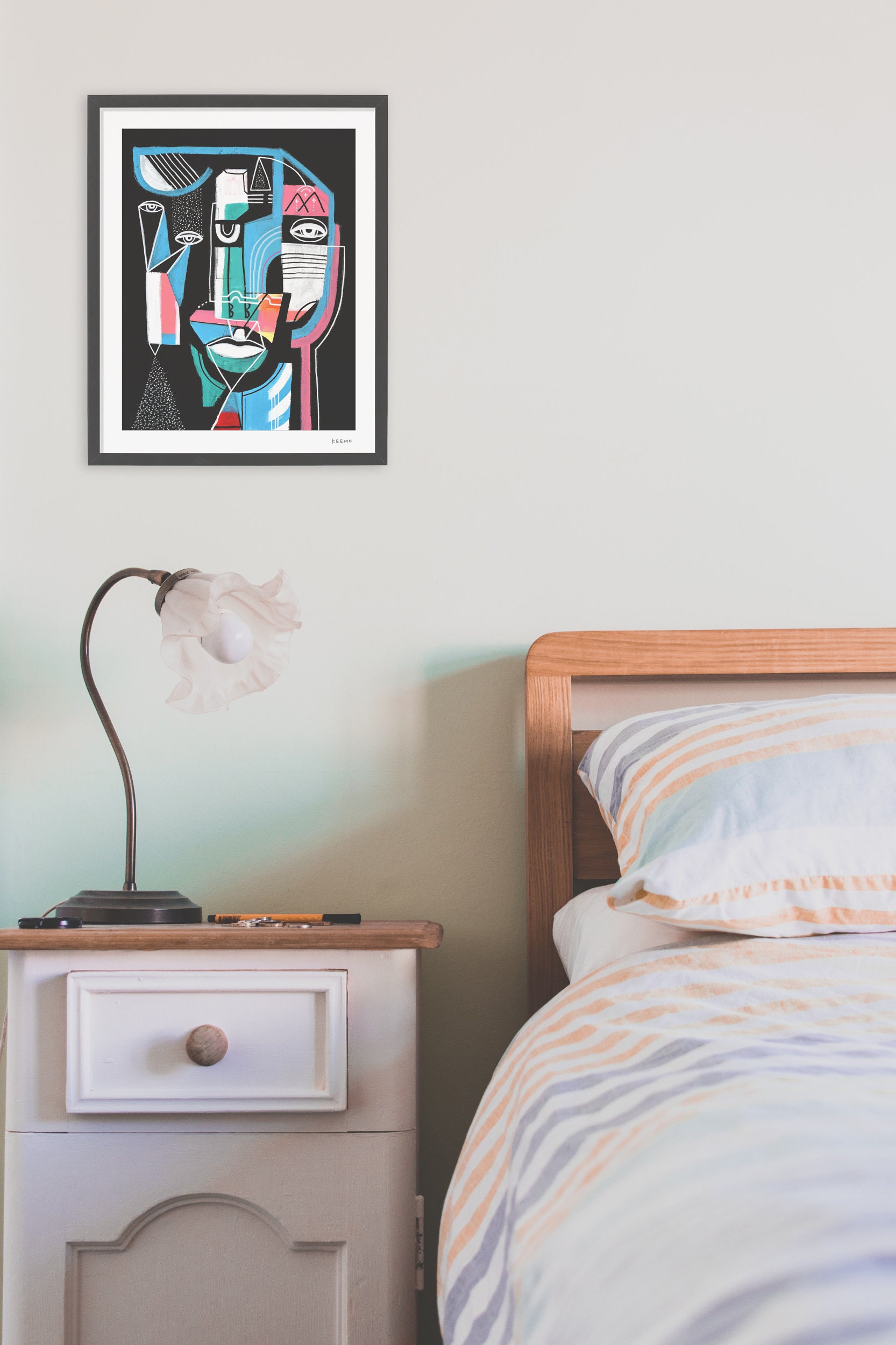 Keemo Signed Wall Fine Art Print Restricted Frame Optional Modern ...