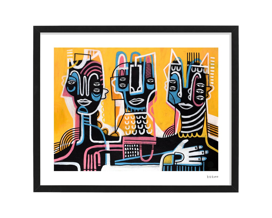 Keemo Signed Wall Fine Art Print | Together We Are One for the World ...