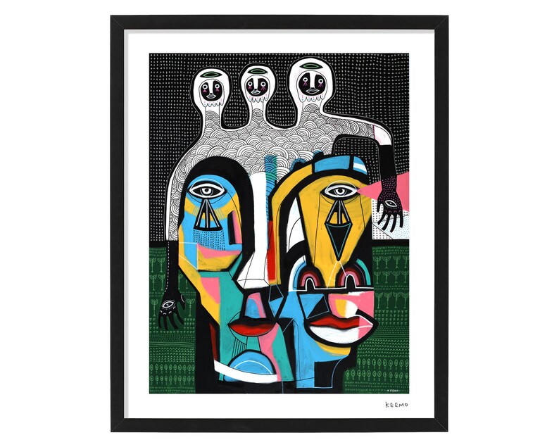 Keemo Signed Wall Fine Art Print | Voice in Your Head | Frame Optional ...