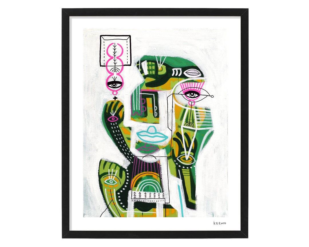 Keemo Signed Wall Fine Art Print | Holding #7 | Frame Optional | Modern ...