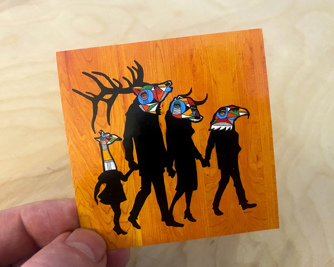 Exclusive Holding Hands Original Art Sticker by KEEMO 3x 3 Modern Art ...