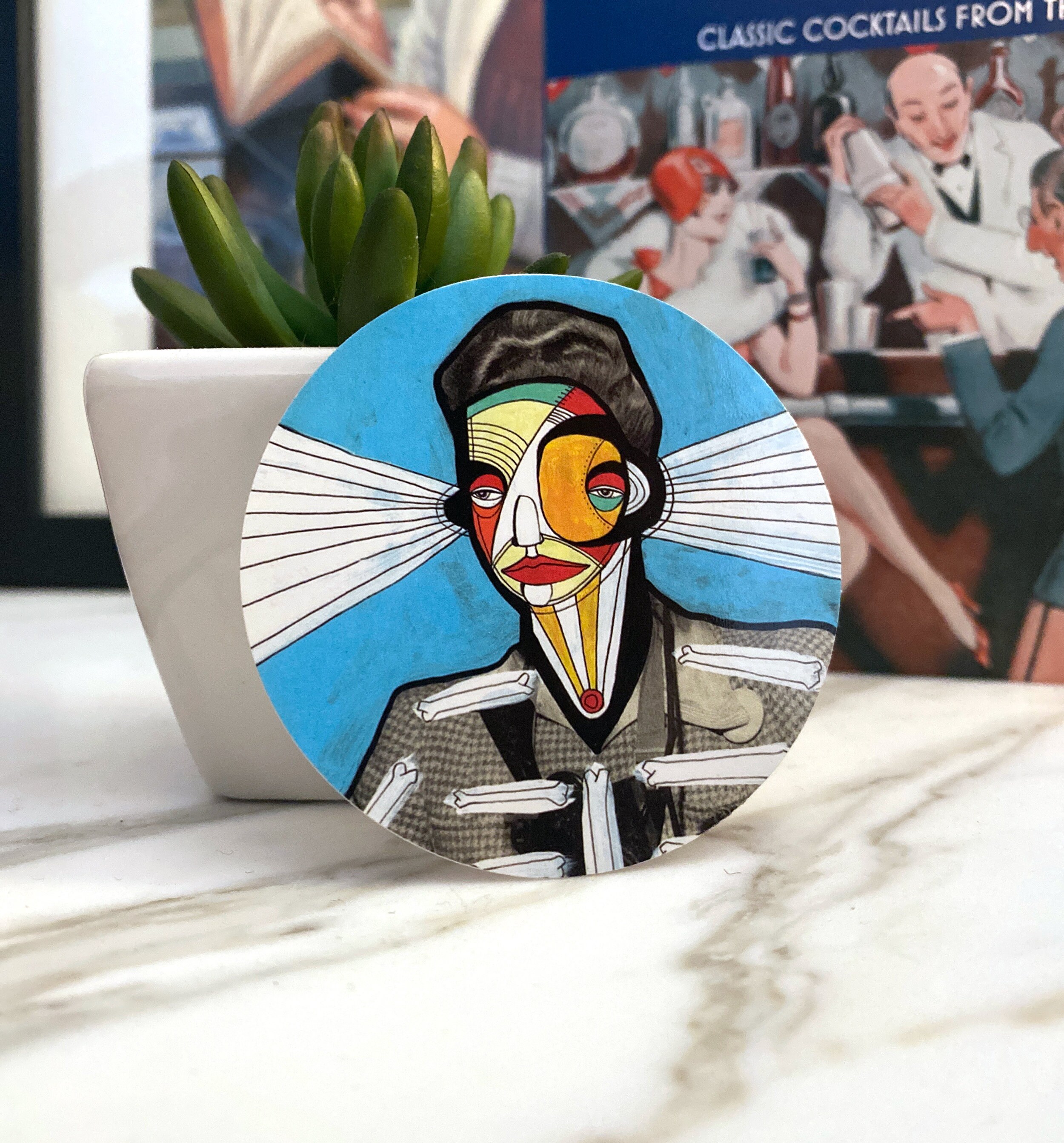 Exclusive Original Art Sticker by KEEMO 2.5x 2.5 Modern Art Painting ...