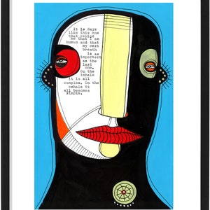 Keemo Signed Wall Fine Art Print | Typewriter Art 2012 | Frame Optional ...