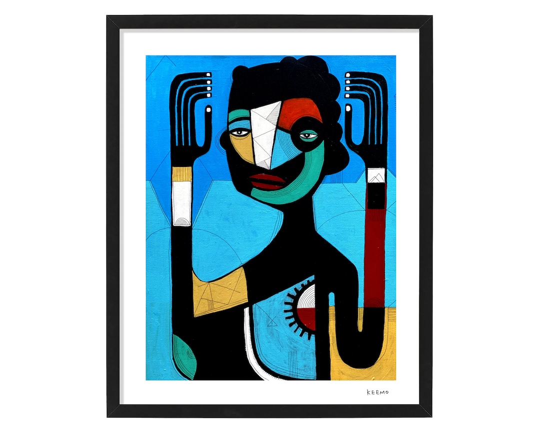 Keemo Signed Wall Fine Art Print | Hands up | Frame Optional | Modern ...