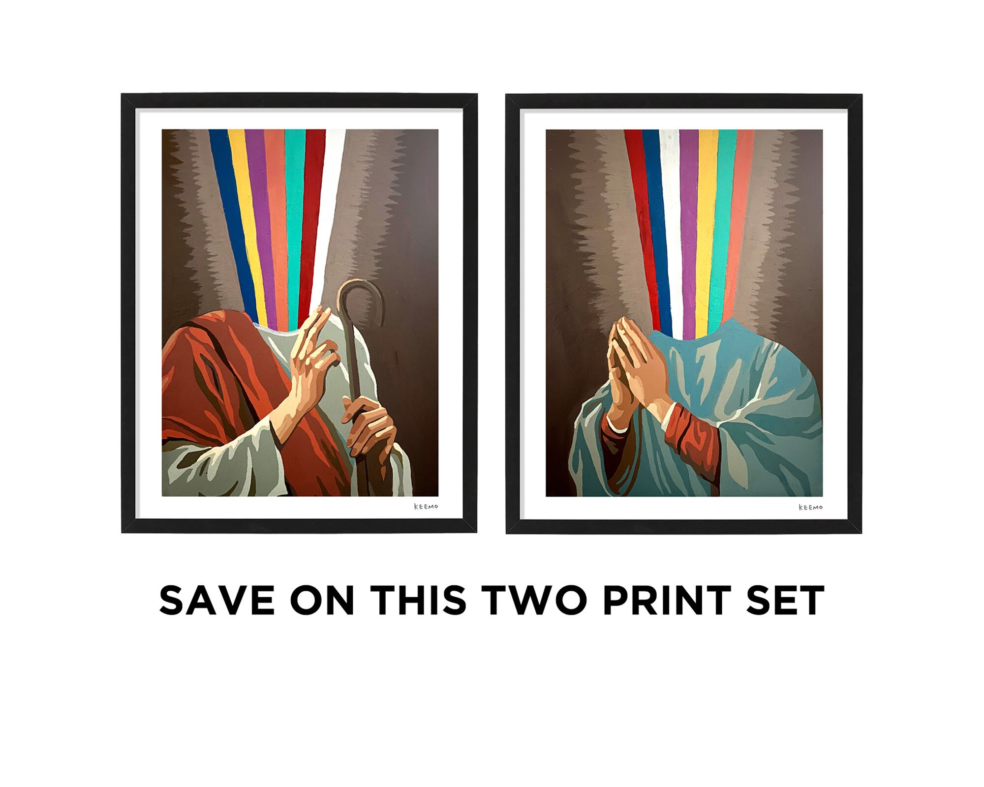 Keemo Signed Wall Fine Art Print Thoughts and Prayers Bundle - Etsy