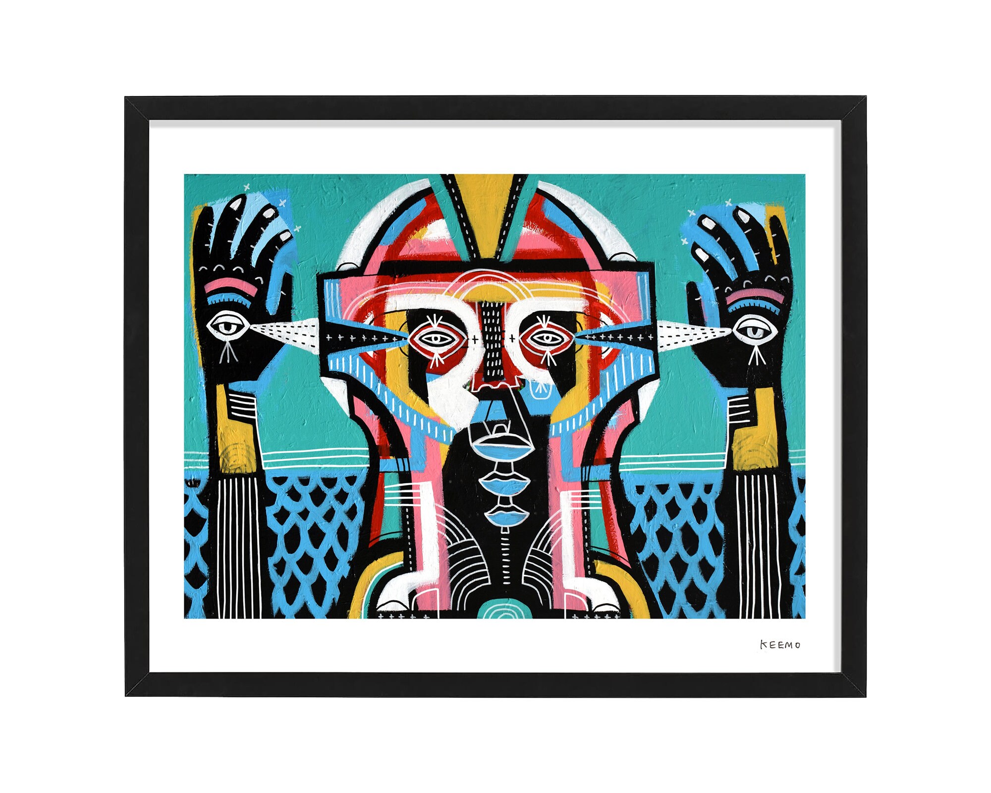 Keemo Signed Wall Fine Art Print Hands to Hold the Future Frame ...