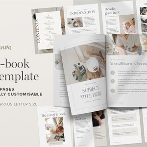 Editable Canva Ebook Template | Kit for Creating Guidebook Lead Magnets ...