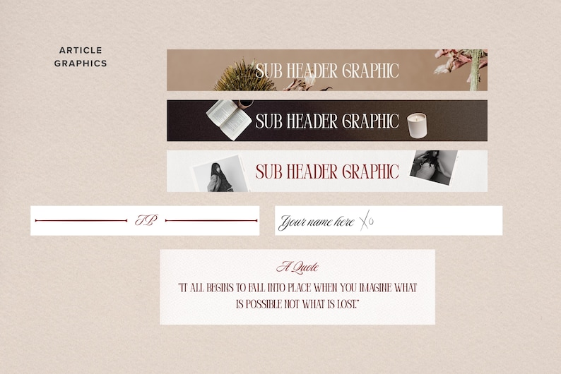 Substack Branding Kit Canva Templates - Editorial Newsletter Graphics ...