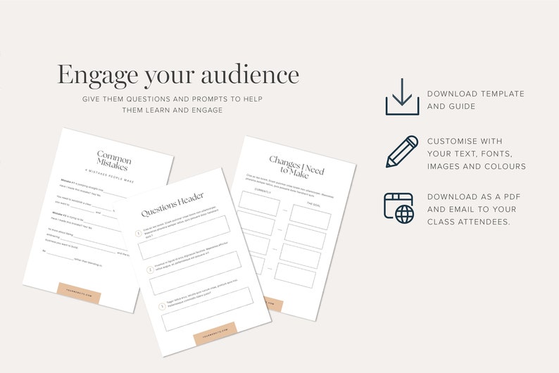 Editable Canva Webinar Workshop Workbook Template Customisable ...