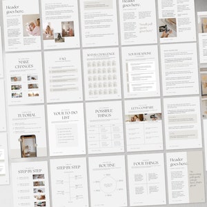 Editable Canva Ebook Template | Kit for Creating Guidebook Lead Magnets ...