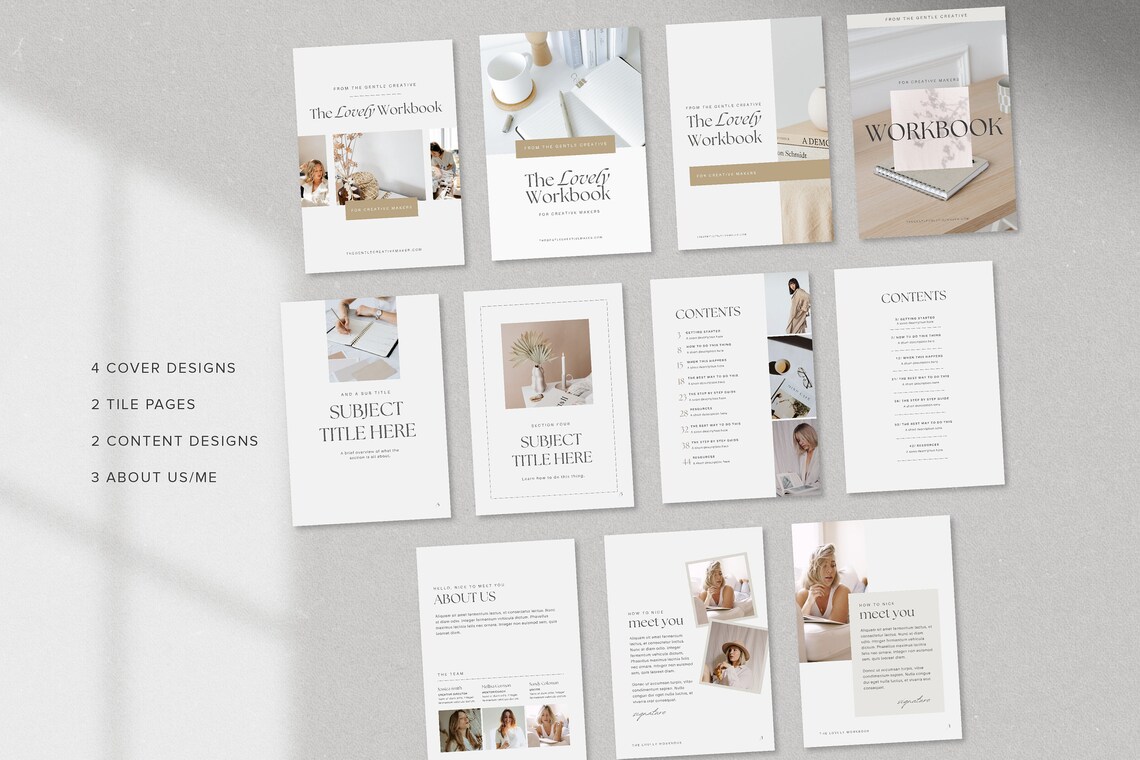 Editable Canva Workbook Template | Customisable Workbooks for Course ...