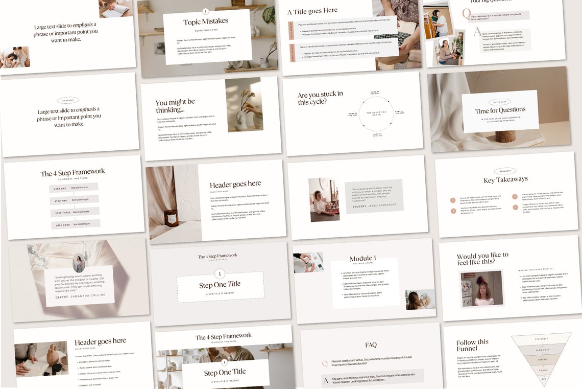 Course Creator Bundle Canva Templates Webinar and Course - Etsy