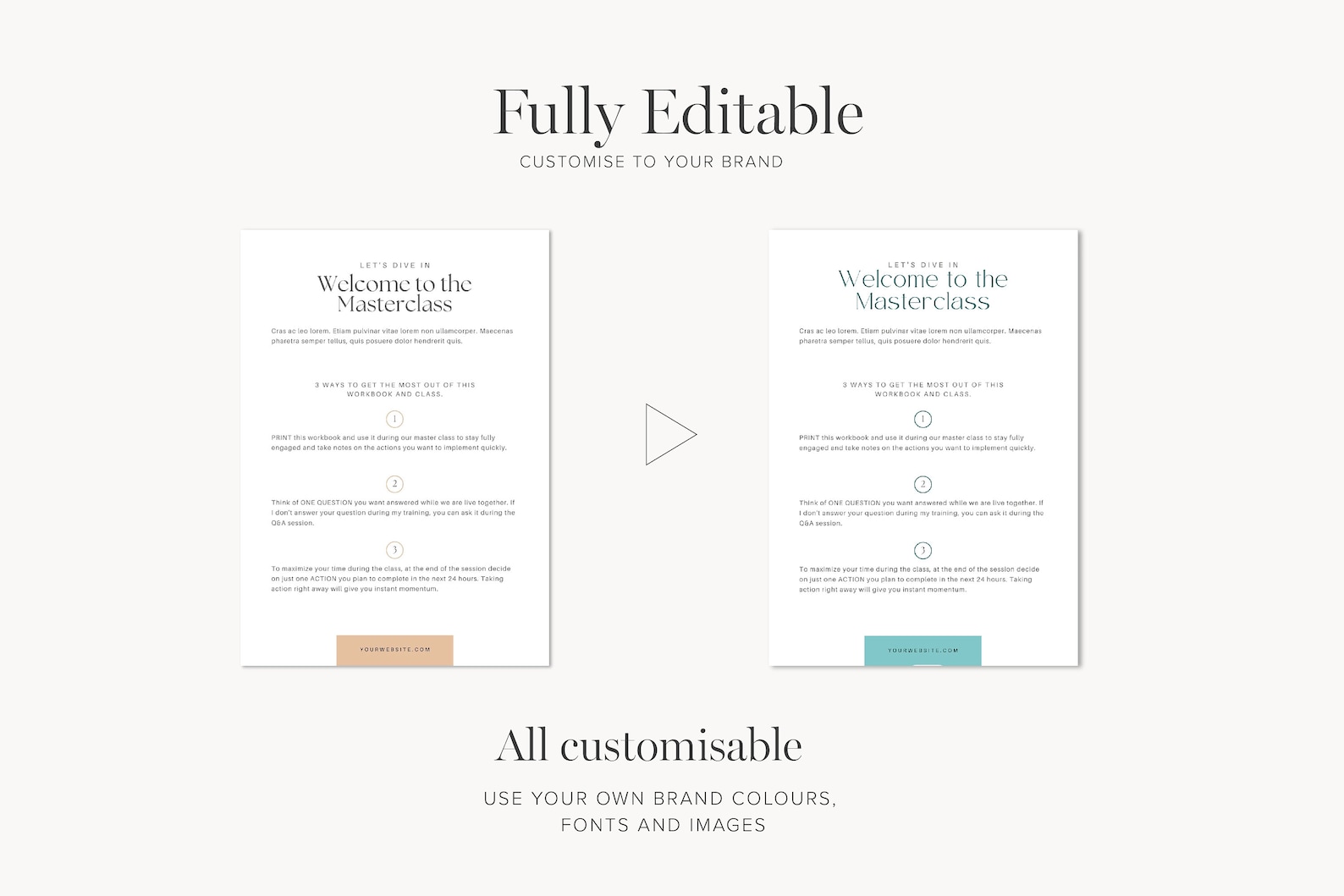 Editable Canva Webinar Workshop Workbook Template | Customisable ...