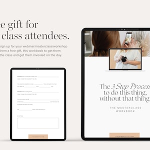 Editable Canva Webinar Workshop Workbook Template | Customisable ...