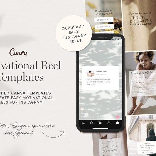 15 Instagram Video Reel Templates Motivational Reels Canva - Etsy