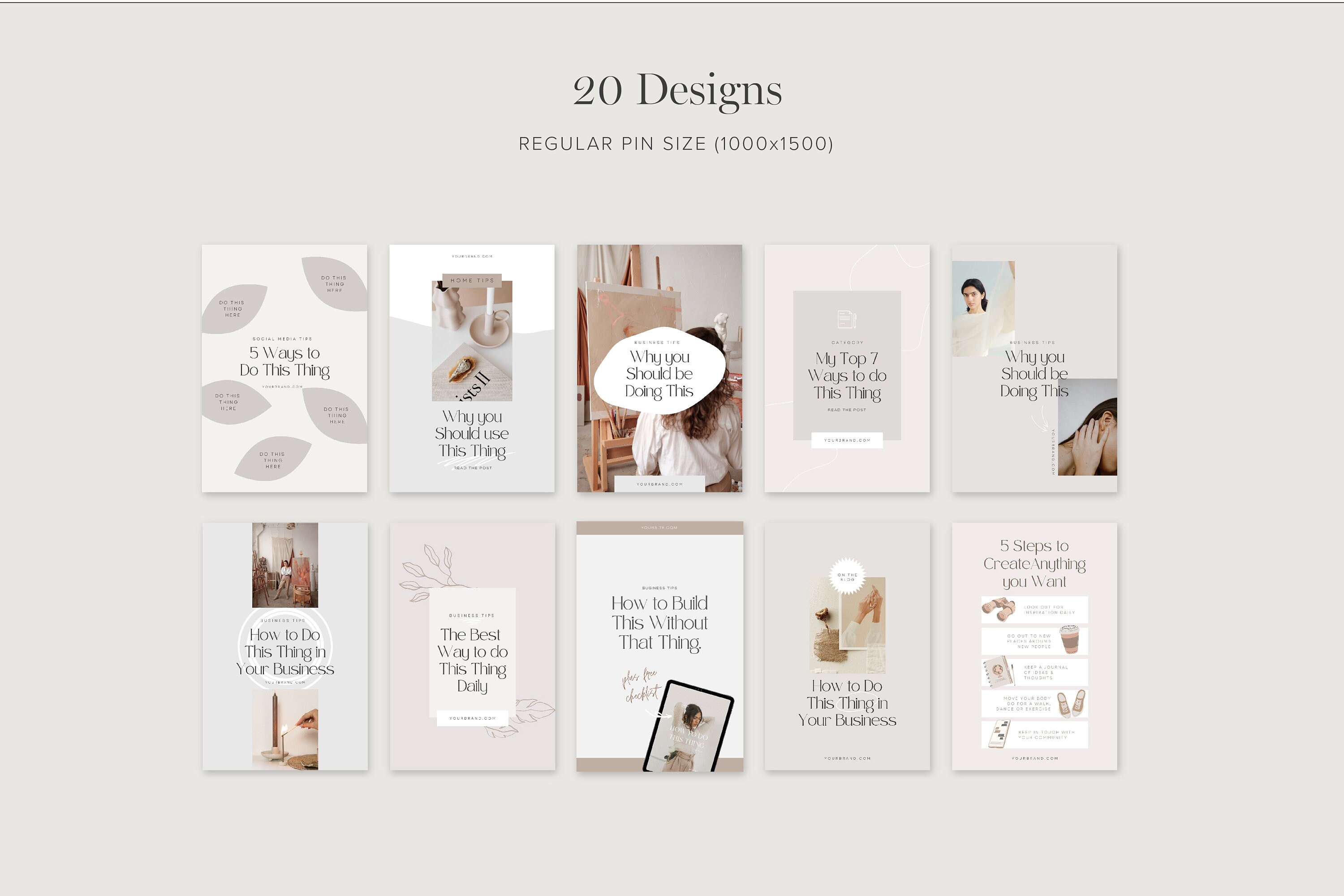 Animated Pinterest Video Pin Templates for Canva Canva Pin - Etsy