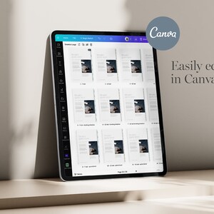 Editable Digital Hyperlink Tab Document Canva Template | Kit for ...