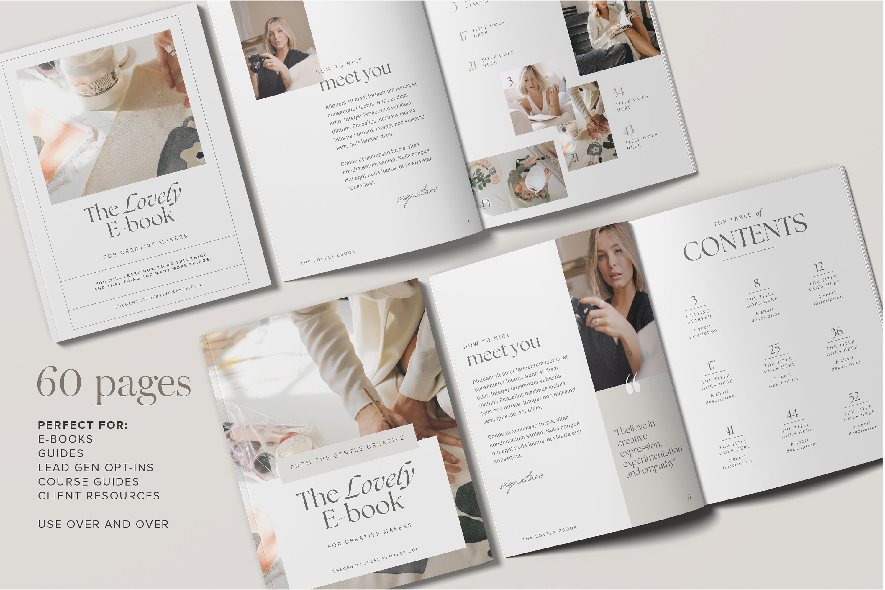 Editable Canva Ebook Template | Kit for Creating Guidebook Lead Magnets ...
