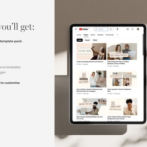 Youtube Thumbnail Canva Template for Business and Coaches Channels ...