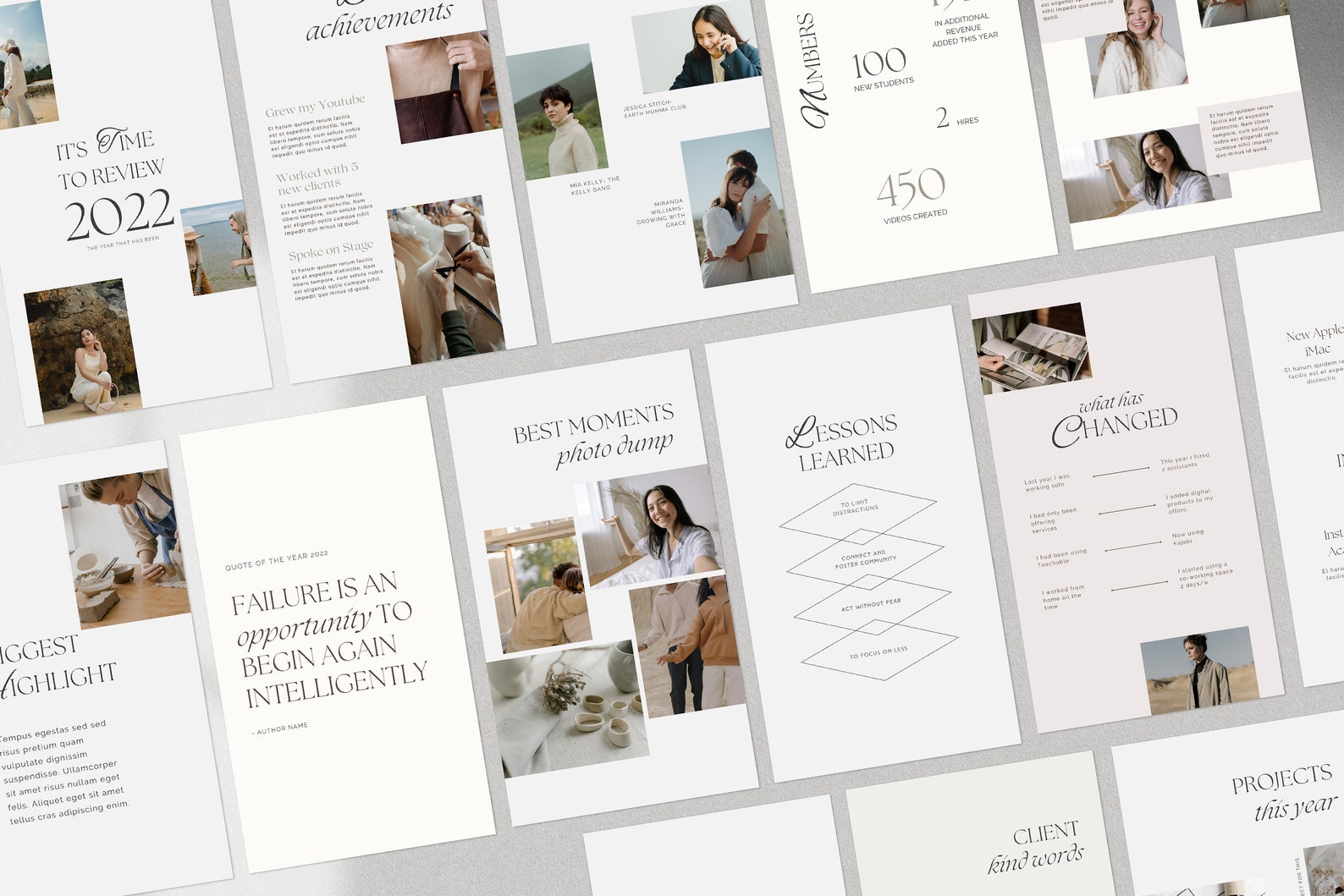 Year in Review Recap Celebration Highlights and Memories for Business ...