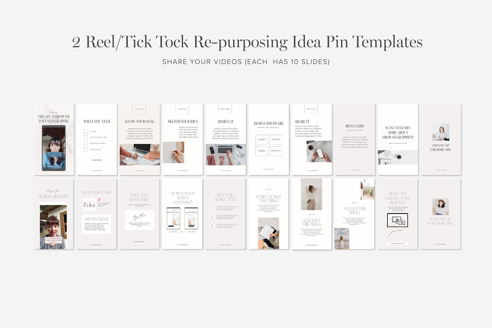 Pinterest Idea Pin Canva Templates for Business Content | Pinterest ...
