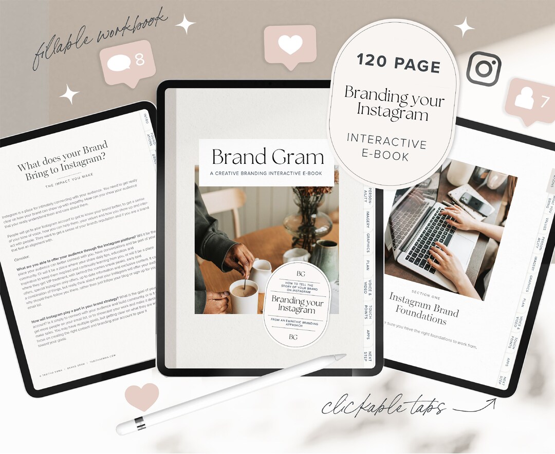 Brand Gram Interactive E-book Journal - Instagram Branding for Business ...