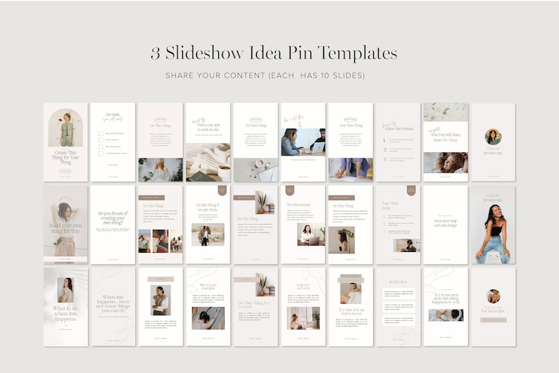 Pinterest Idea Pin Canva Templates for Business Content - Etsy