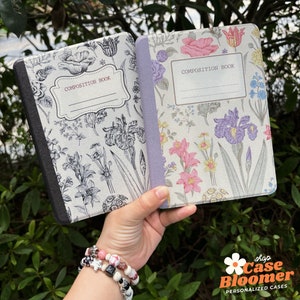 Purple Floral All New Kindle 11th Gen 2024 Case Composition Book Kobo ...