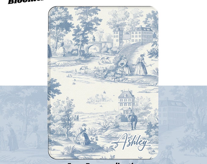 Blue Checkered Cherries All New Kindle 11th 2024 Case Custom Kindle ...