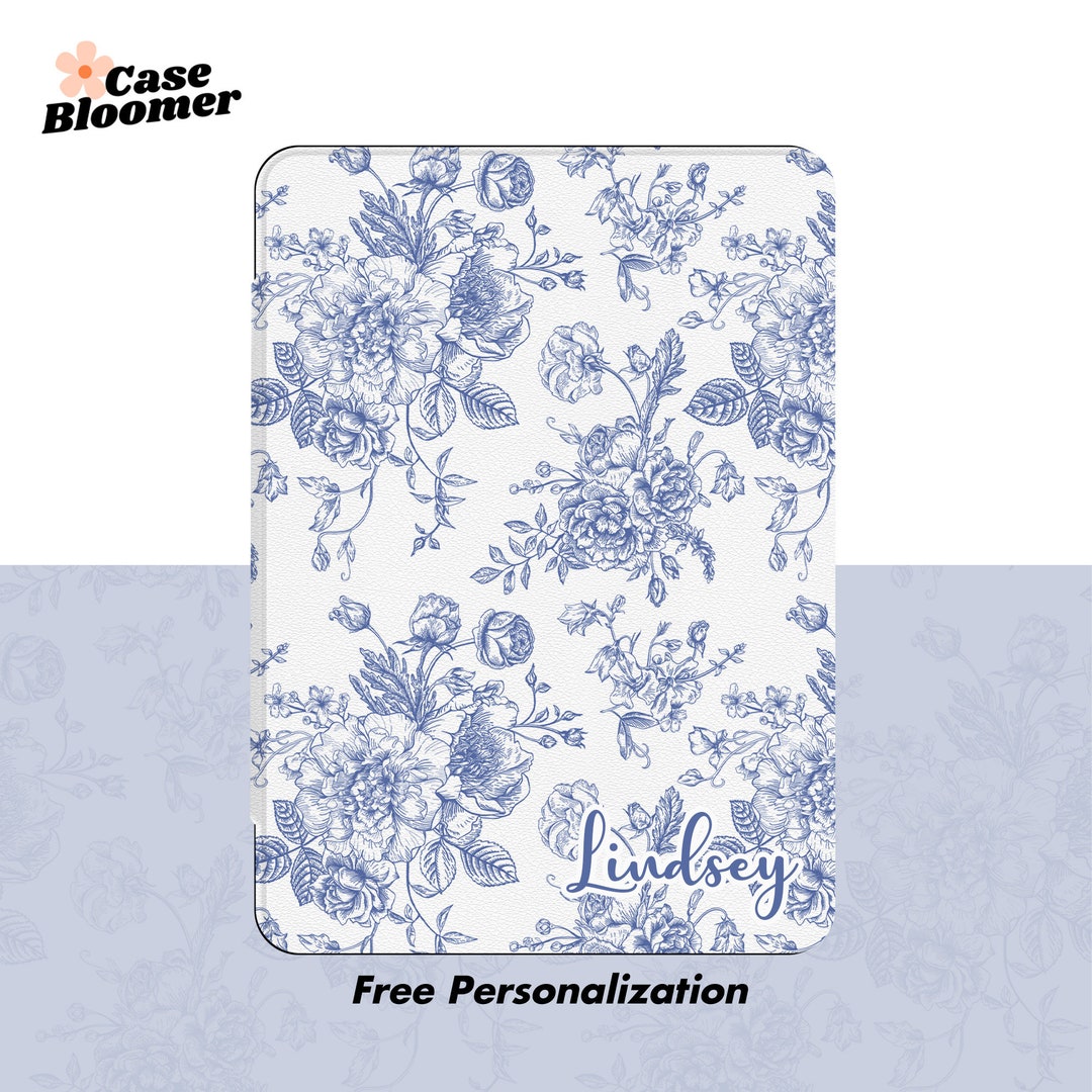 Botanical Blue Kindle Paperwhite Case Vintage Paperwhite 11th 6.8 10th ...