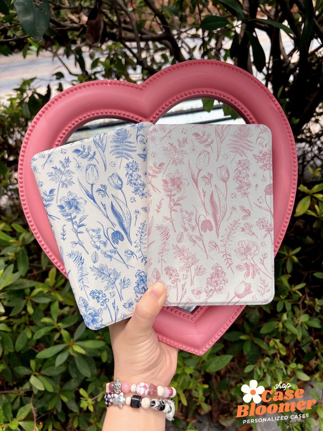 Botanical Pink Kindle Paperwhite Case 2024, Custom Paperwhite 12th 7 ...