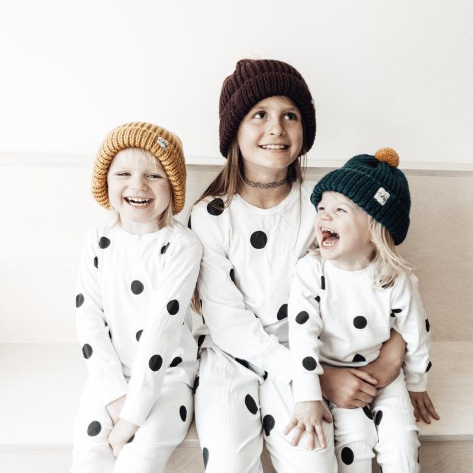 Bobble Hats Matching Family Set - Etsy