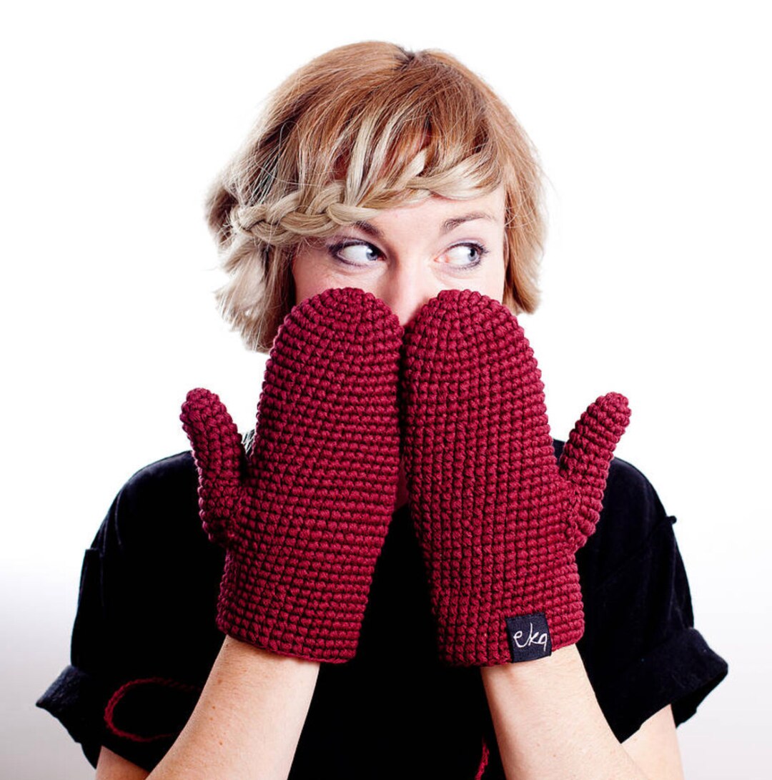 Organic Cotton Mittens on A String - Etsy