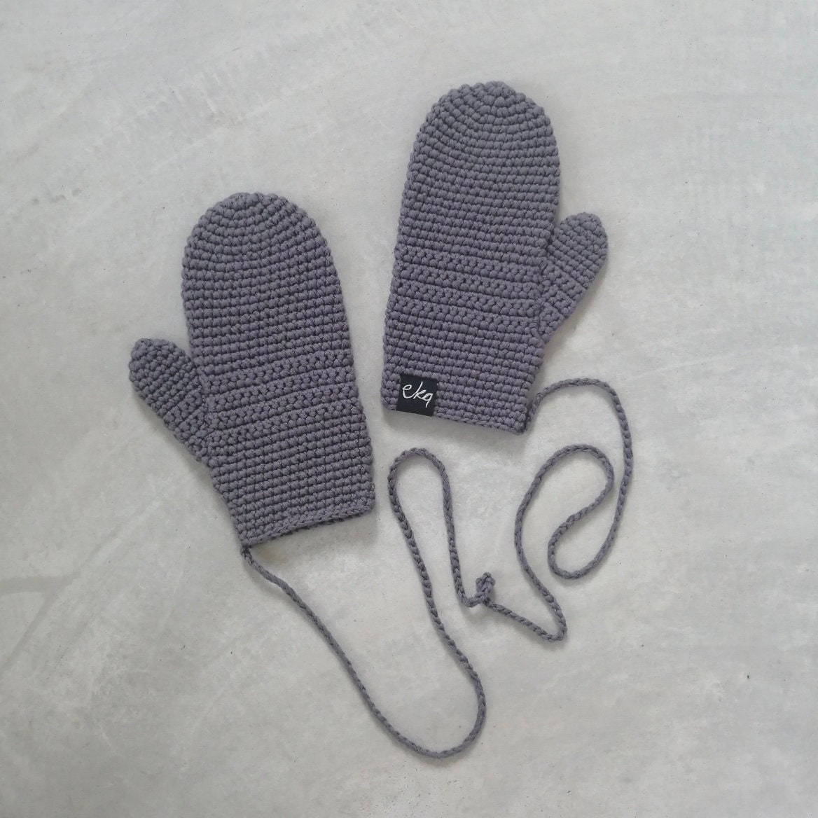 Organic Cotton Mittens on A String - Etsy