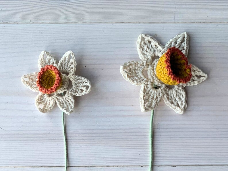 Make Your Own Daffodil Crochet Pattern PDF Download - Etsy