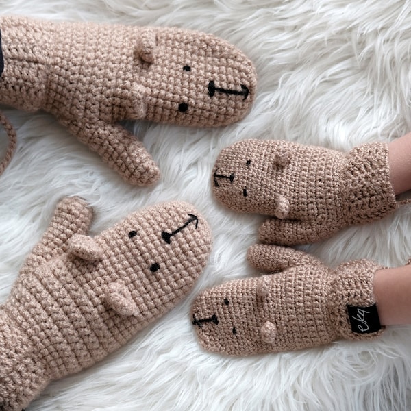 Animal Mittens - Etsy