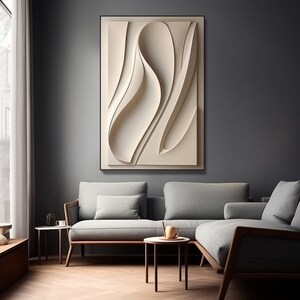 Wave Shaped 3D Visual Wooden Decorative Art Wall Abstract Splicied - Etsy