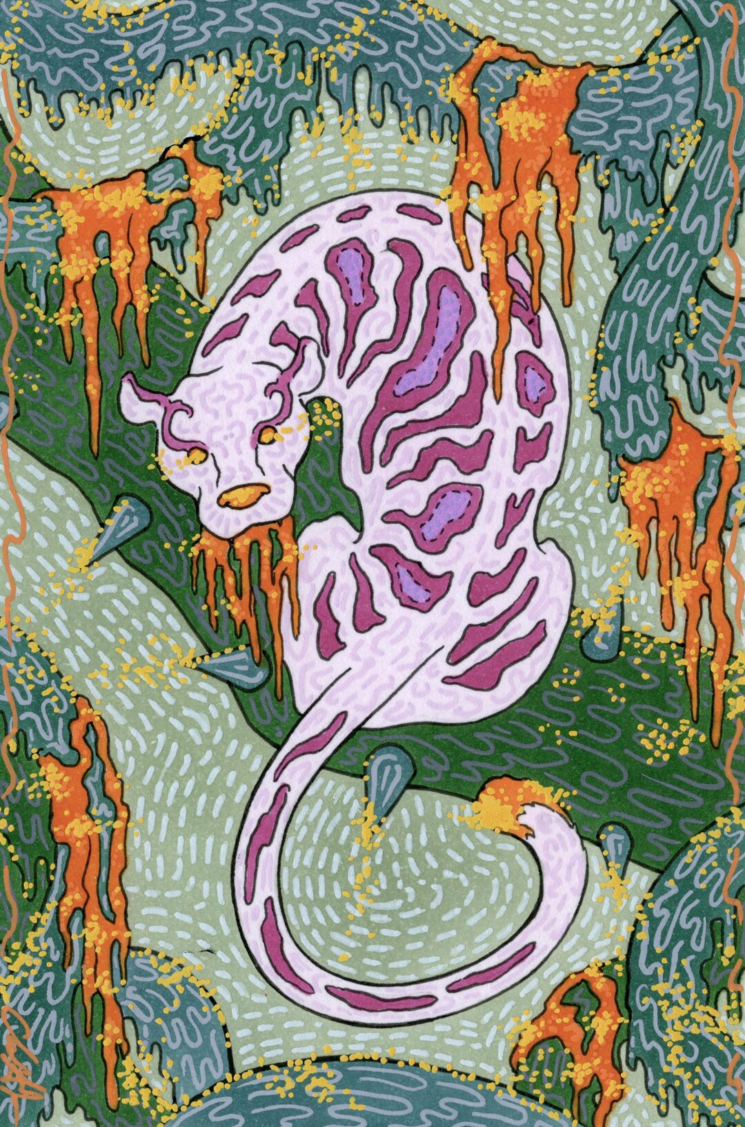 Original Illustration "shredded" by Charlie Austen - Etsy