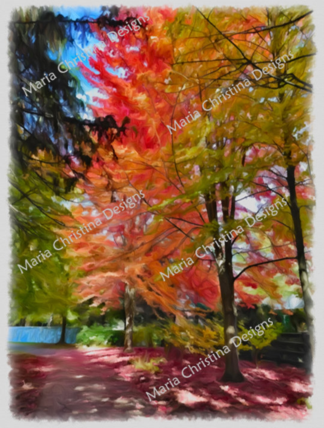 MICHIGAN COLORS: Original Art, Canvas Print, Original Painting, Acrylic ...