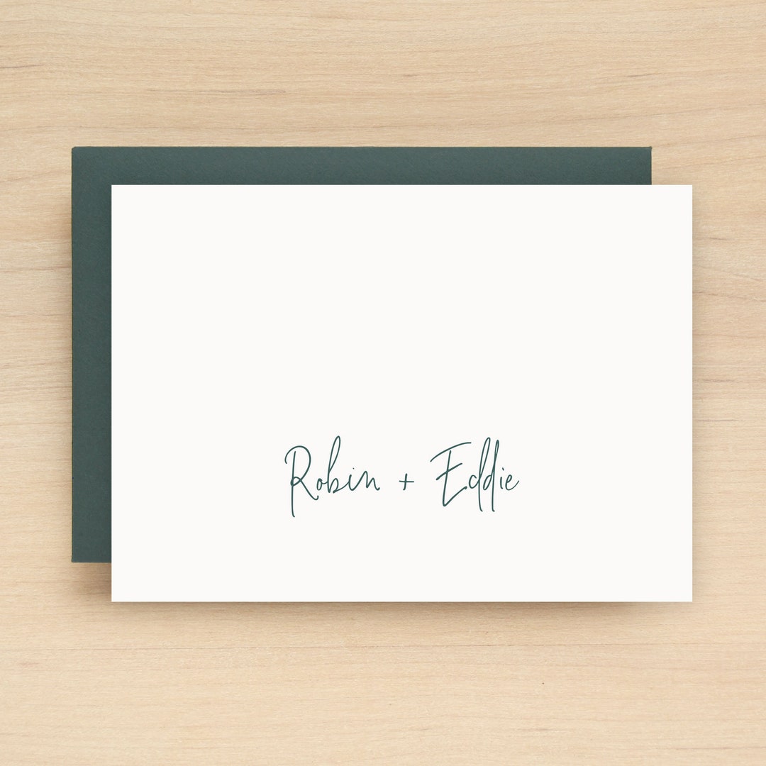 Couples Stationery Personalized Stationary for Couples MATCH Design ...