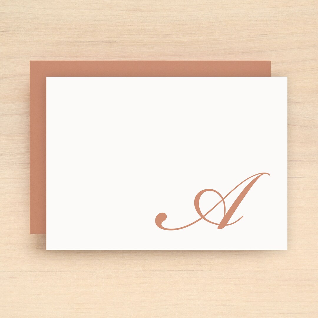 Monogram Stationary Set Personalized Monogram Stationery Set - Etsy