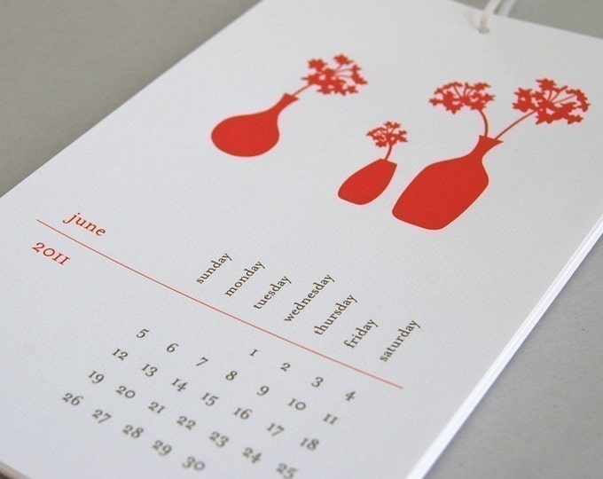 2011 Hanging Calendar - Etsy